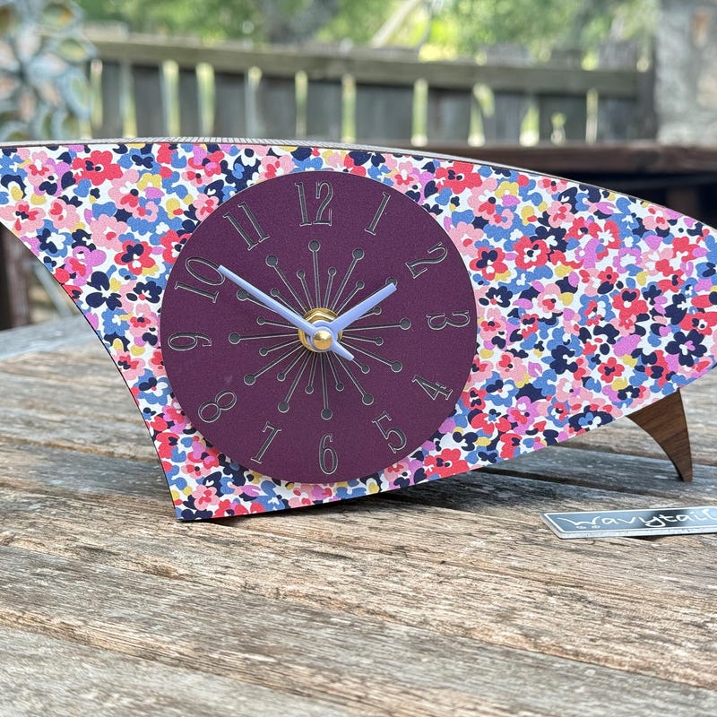 Mcm Desk Clock - Etsy