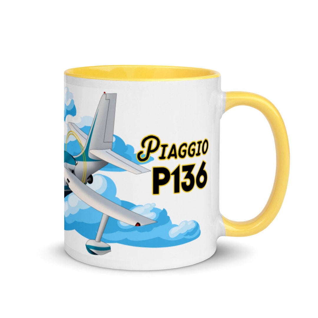 Piaggio P136 Airplane Mug With Color Inside - Etsy