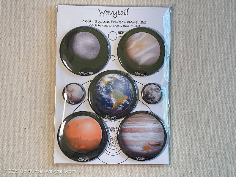 Solar System Super Set 2.25 Magnets/buttons - Etsy