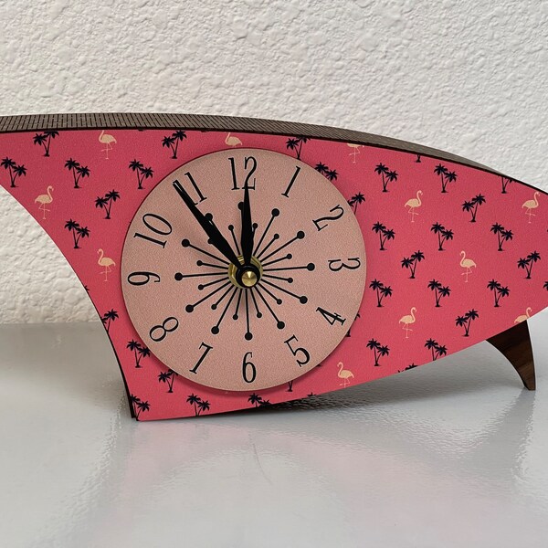 Mcm Desk Clock - Etsy