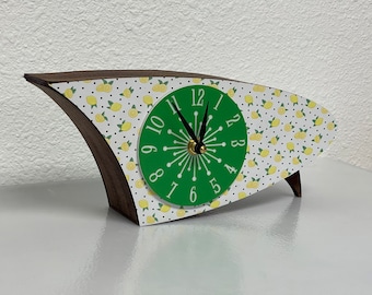 Atomic LED MCM Style Desk Clock - Etsy