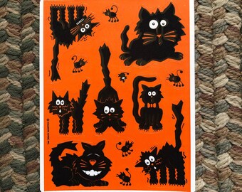 Fuzzy Cat Stickers - Etsy