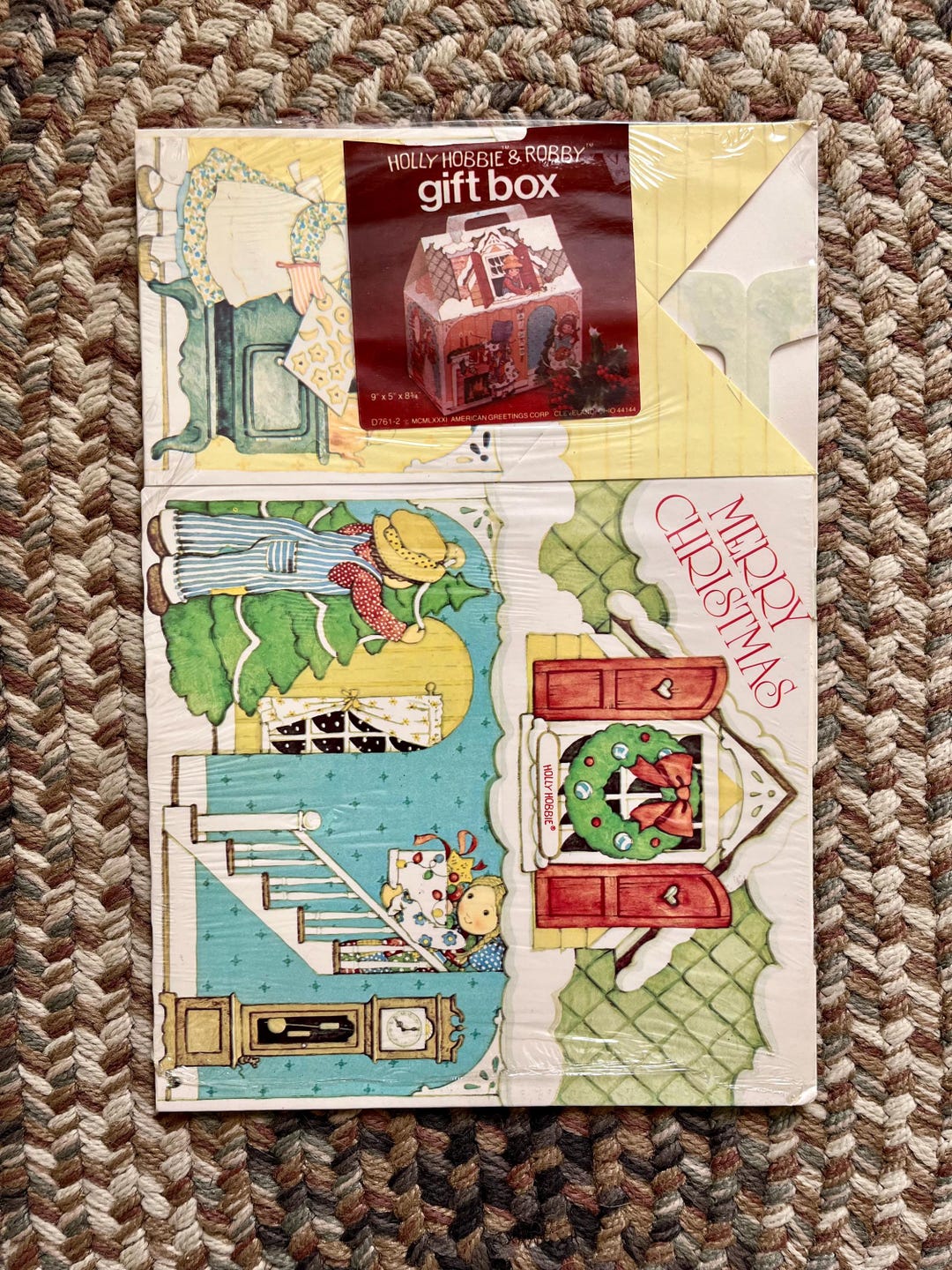 Vintage 80s Holly Hobbie & Robby Christmas Holiday Gift Box New Unused ...