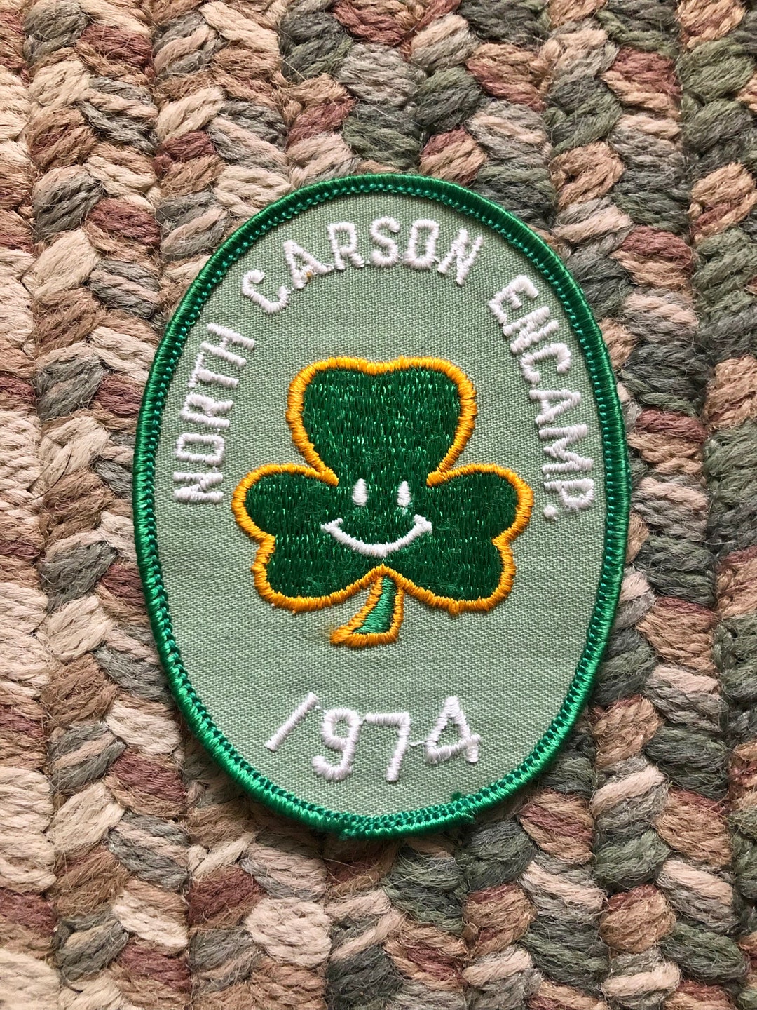 Vintage 70s Shamrock North Carson Encampment Sewing Patch 1974 - Etsy