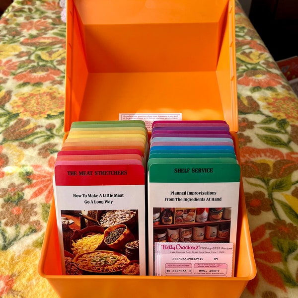 Vintage Recipe Box - Etsy