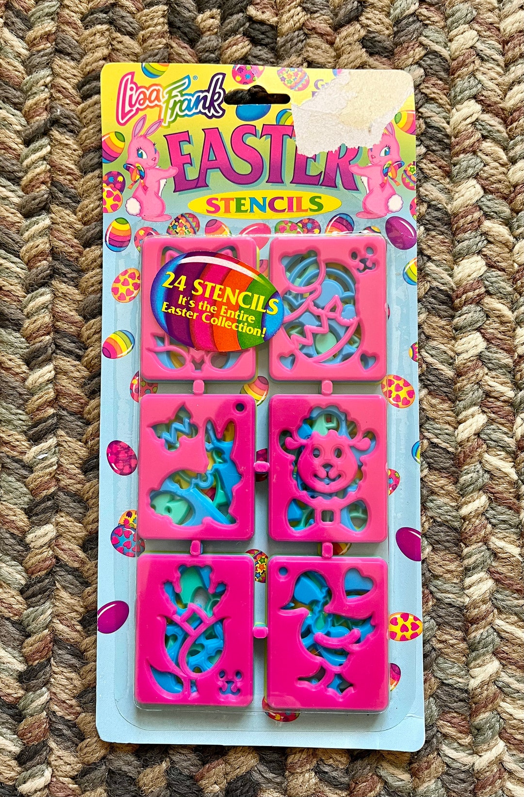 Vintage Lisa Frank Easter Stencils Set of 24 Basket Stuffers New Sealed ...
