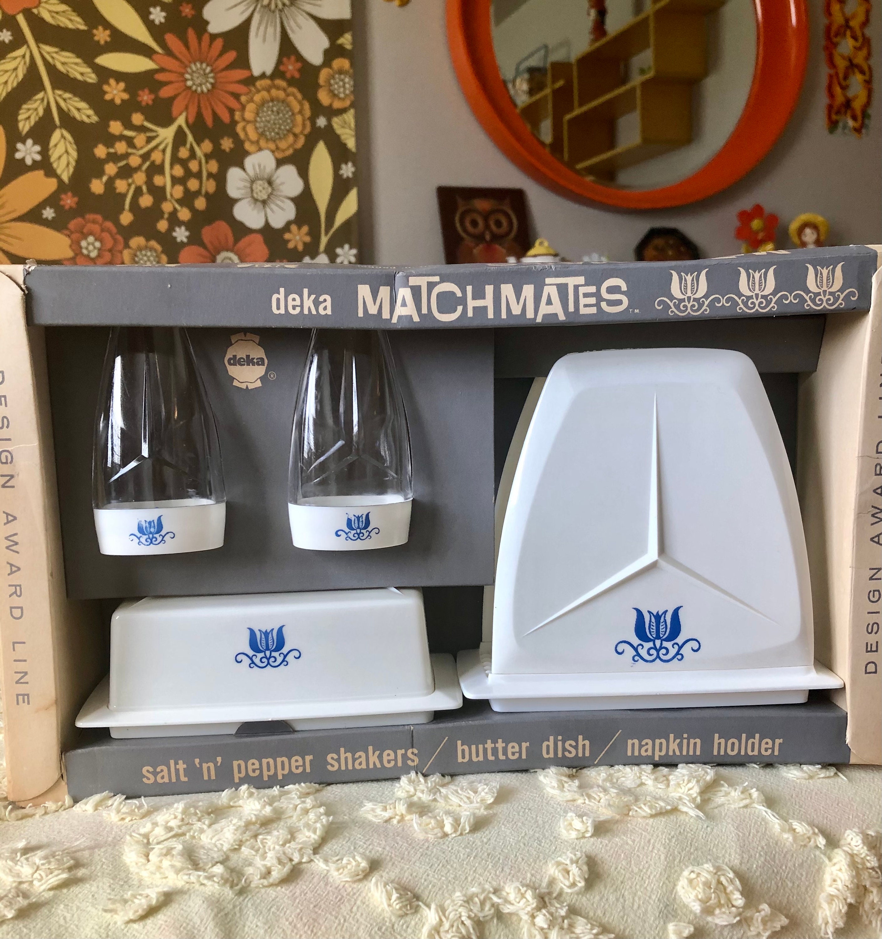 Vintage 60s Mid Century Deka Matchmates Plastic Salt Pepper | Etsy