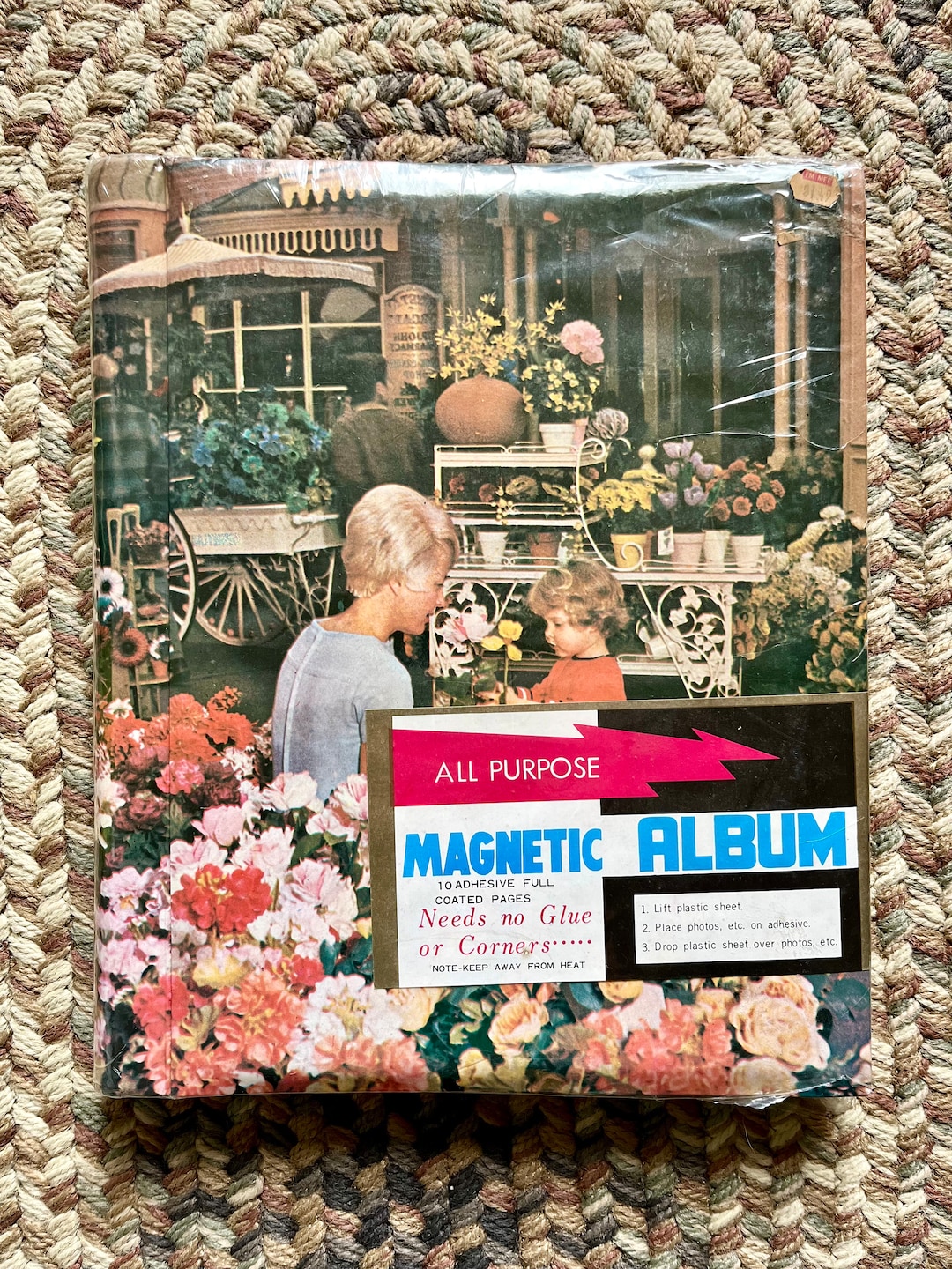 Vintage Retro Magnetic Vinyl Photo Album 10 Adhesive Pages New Sealed ...