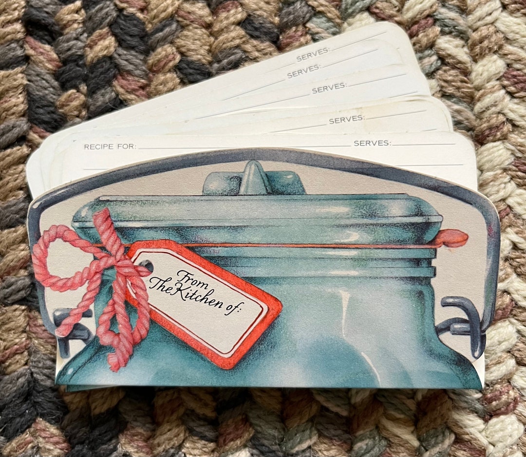 Vintage Hallmark Recipe Cards From the Kitchen of Bon Appetit - Etsy