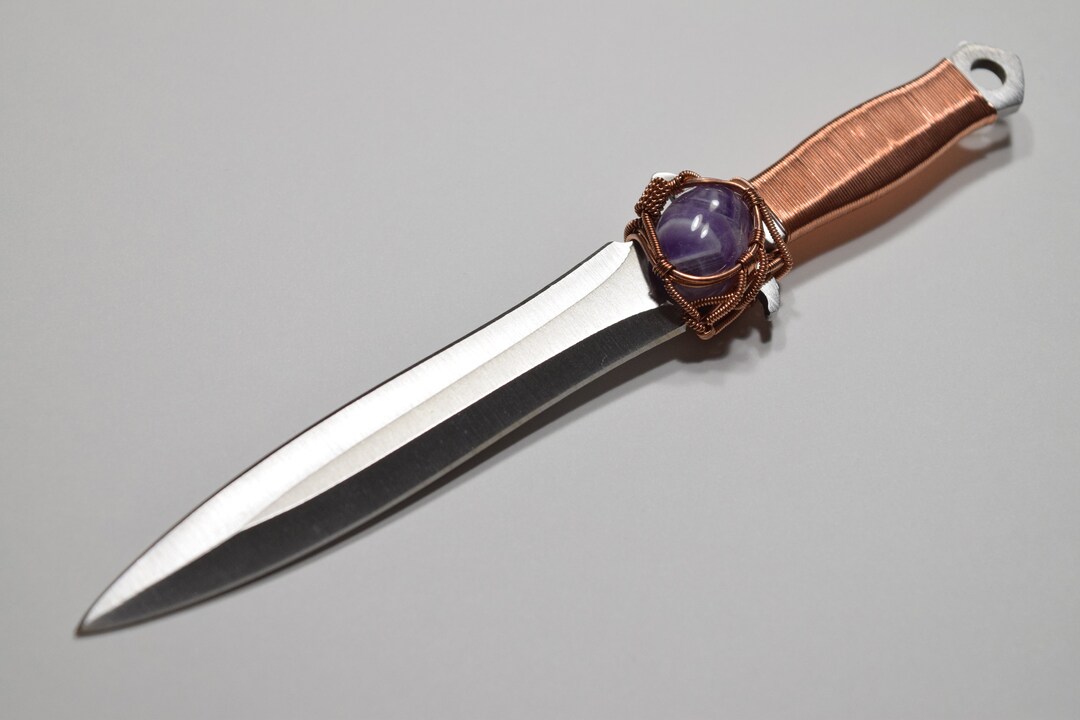 Amethyst Mageblade wire Wrap Knife - Etsy