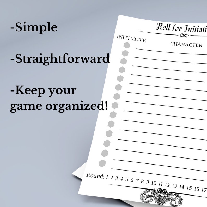 DND Initiative Tracker Dnd Gift Dungeons and Dragons Game Accessory ...