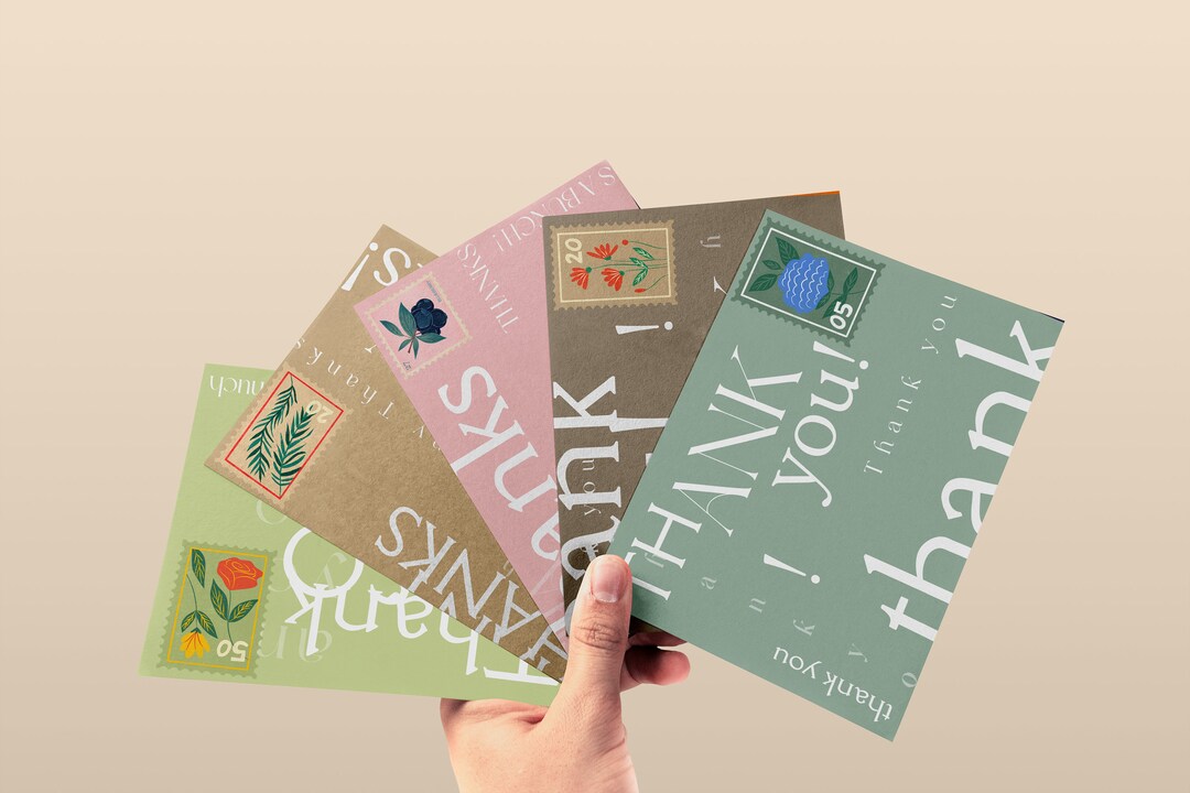 Colorful Thank You Card Unique Templates for Thank You Card Blank ...