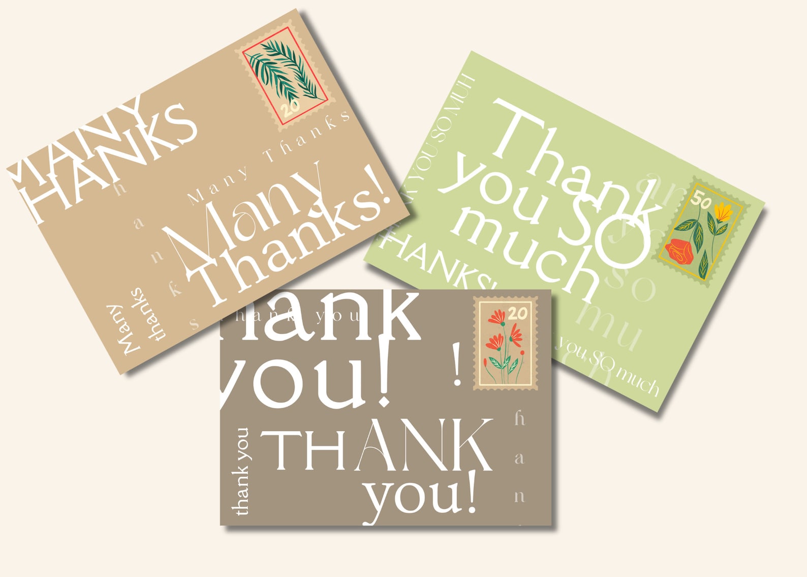 Colorful Thank You Card Unique Templates for Thank You Card Blank ...