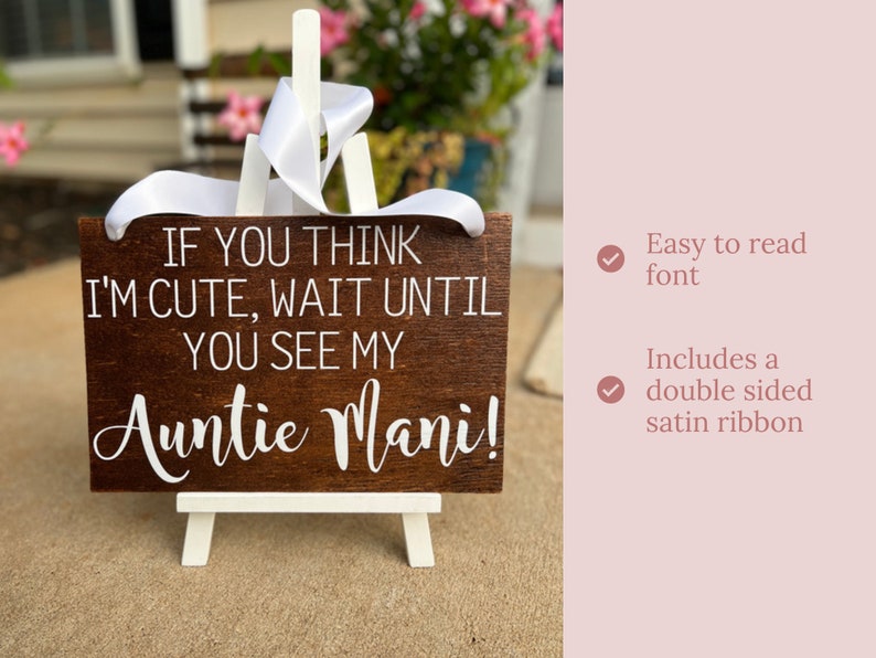 Ring Bearer Sign Nephew Ring Bearer If You Think Im Cute Etsy