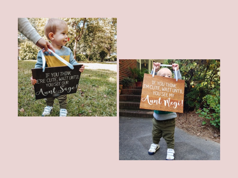 Ring Bearer Sign Nephew Ring Bearer If You Think Im Cute Etsy
