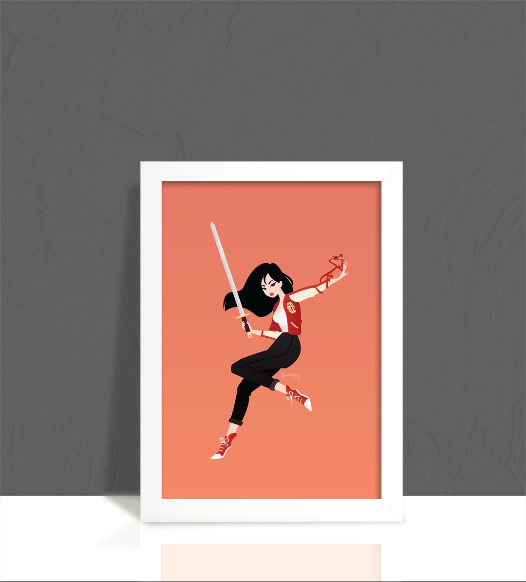 Mulan wreck It Ralph 2 Casual Mulan Print - Etsy