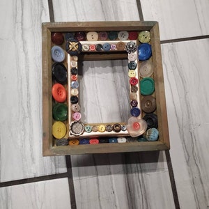 Eclectic Button Frame - Etsy