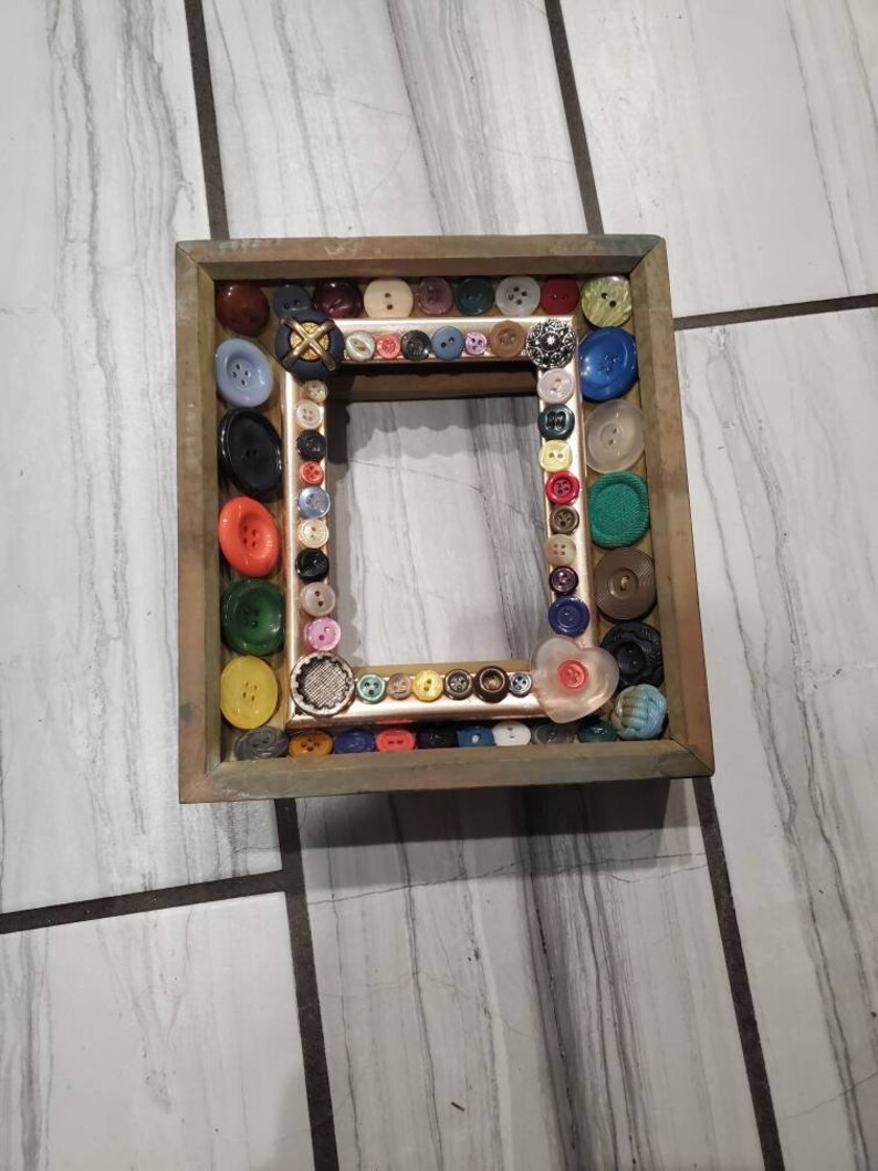Eclectic Button Frame - Etsy