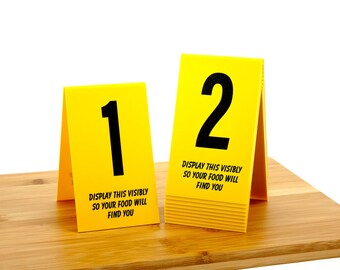 Plastic Table Tent Numbers - Etsy