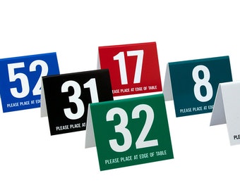 Plastic Table Tent Numbers - Etsy