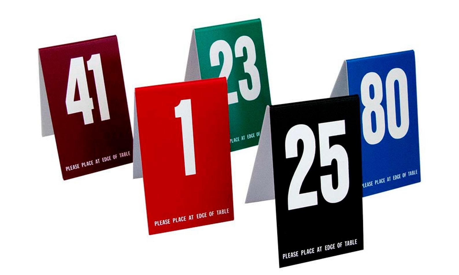 Plastic Table Numbers 1-100 Tent Style Numbers Various Color - Etsy