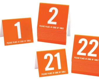 Plastic Table Tent Numbers - Etsy