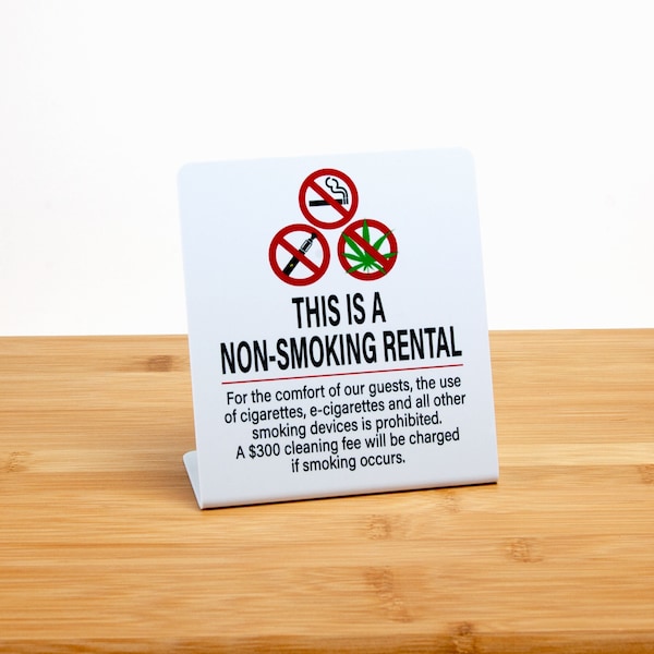 No Smoking Sign - Etsy