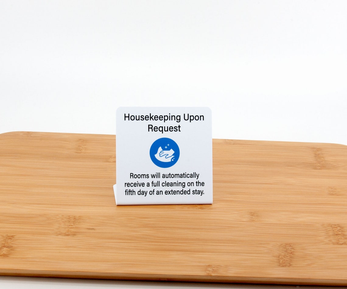 18pk Housekeeping Request Signs, Guest Room Signs, Plastic L Style ...