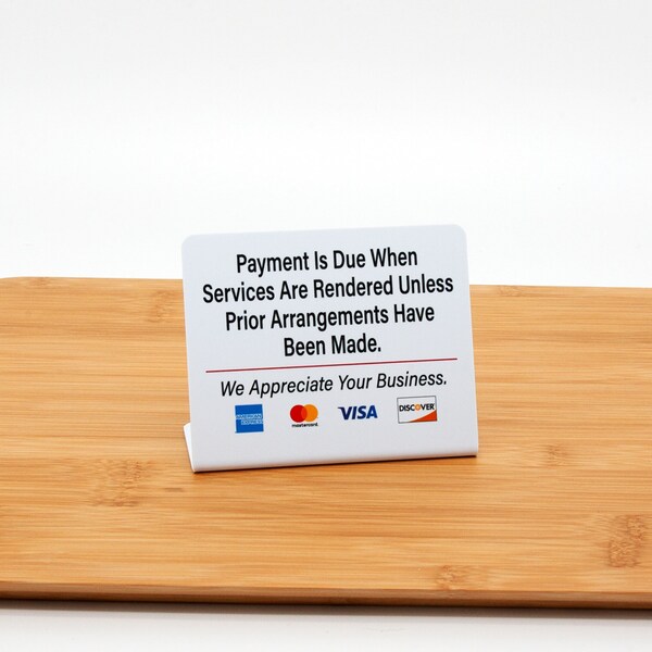 Payment Sign - Etsy
