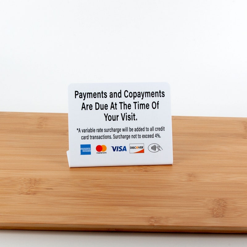 3% Credit Card Fee Sign - Etsy