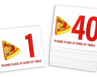 Plastic Table Numbers 1-100, Tent Style Numbers, Choose Color Option W ...