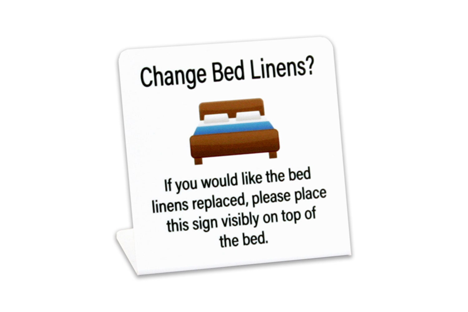 Change Bed Linens 18pk Signs Guest Room Signs Plastic L - Etsy UK