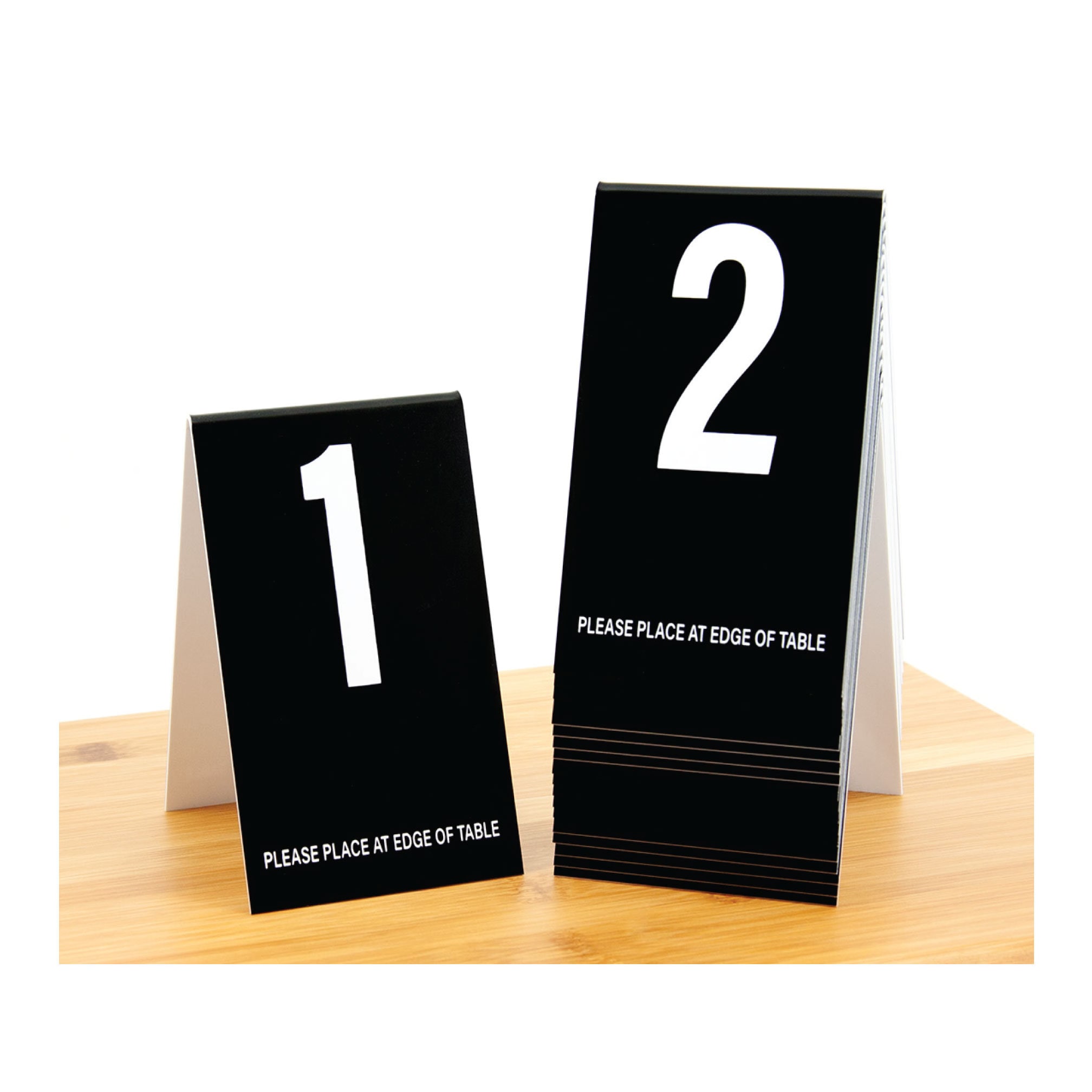 Plastic Table Numbers 1-40, Tent Style Numbers, Black W/white, Free ...