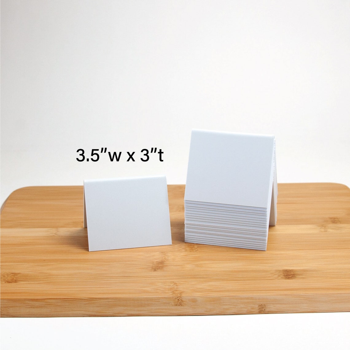 60pk Blank White Plastic Sign Tents DIY Signs 3.5 X - Etsy