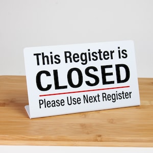Register Closed Sign - Etsy