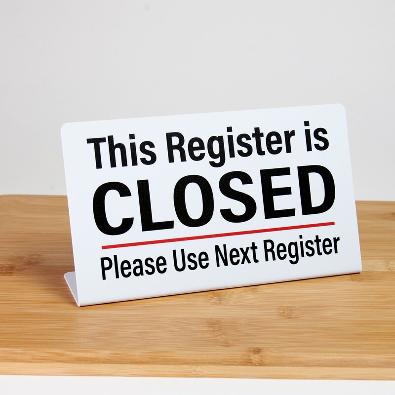 Counter Closed Sign - Etsy