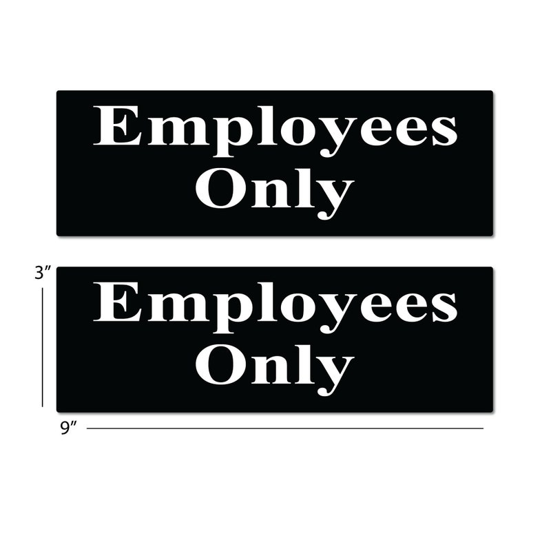 Employees Only Sign - Etsy