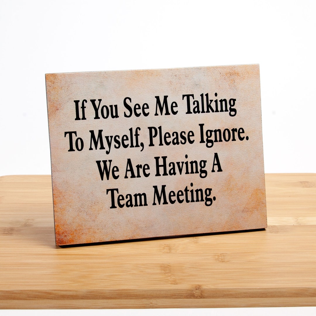 Funny Office Signs team Meeting Free Standing - Etsy