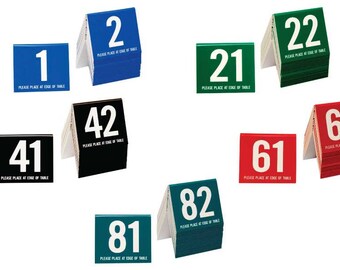 Plastic Table Tent Numbers - Etsy