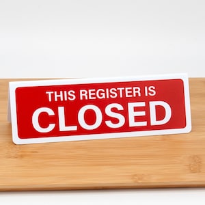 Counter Closed Sign - Etsy