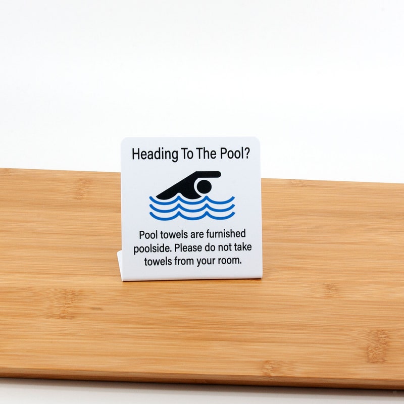Pool Towel Signs - Etsy