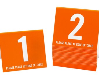 Plastic Table Tent Numbers - Etsy