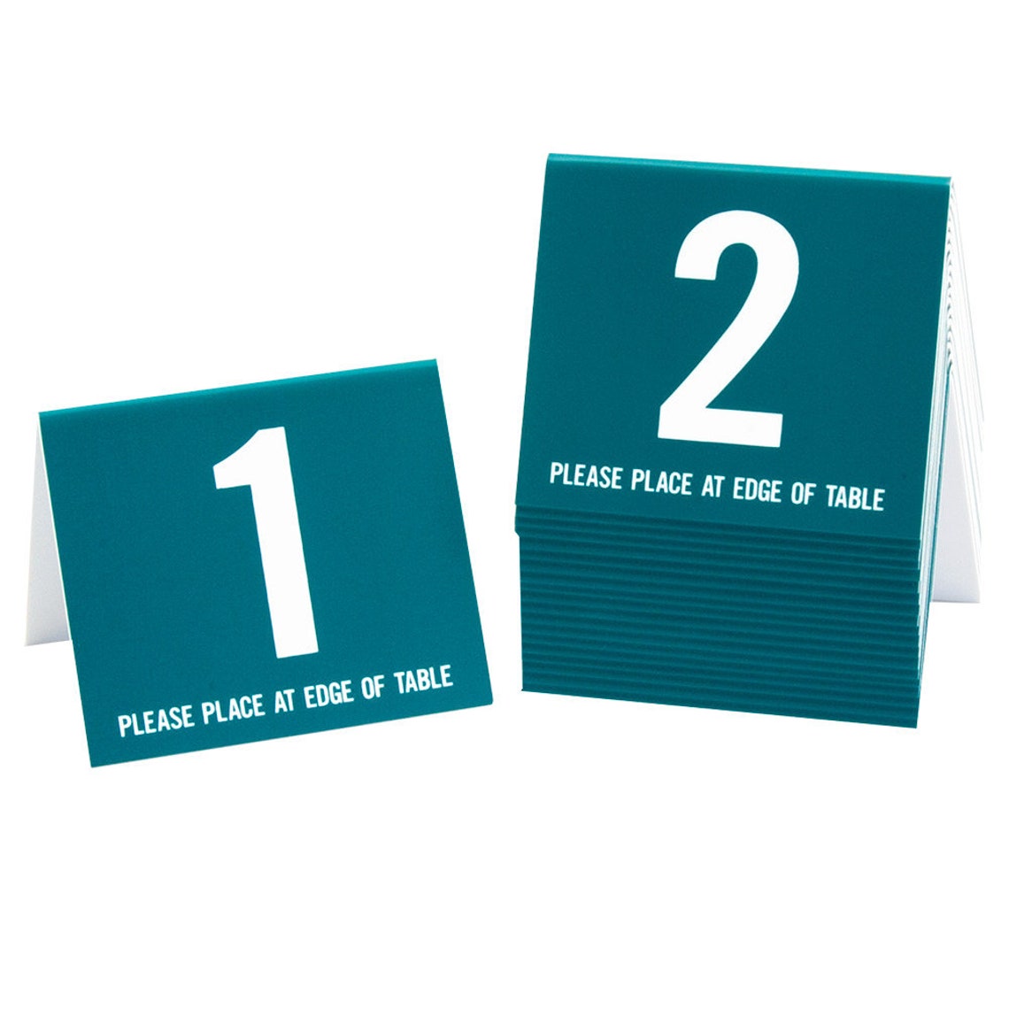 Plastic Table Numbers 1-20, Tent Style Numbers, Various Color Choices W ...