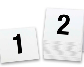 Plastic Table Tent Numbers - Etsy
