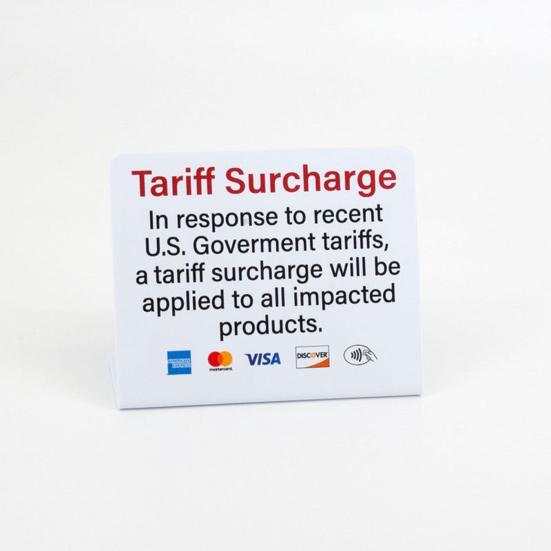Credit Card Surcharge Sign - Etsy