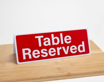 Plastic Reserved Signs - Etsy