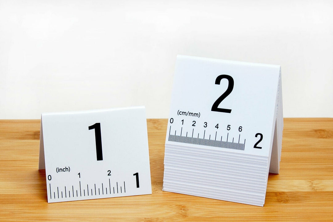 Crime/evidence Markers 1-20, Inch and Cm, Tent Style, Plastic, Free ...