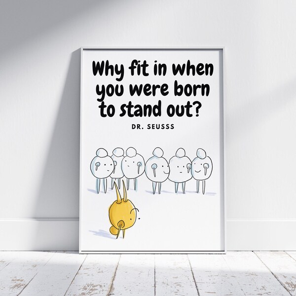 Dr Seuss Poster - Etsy