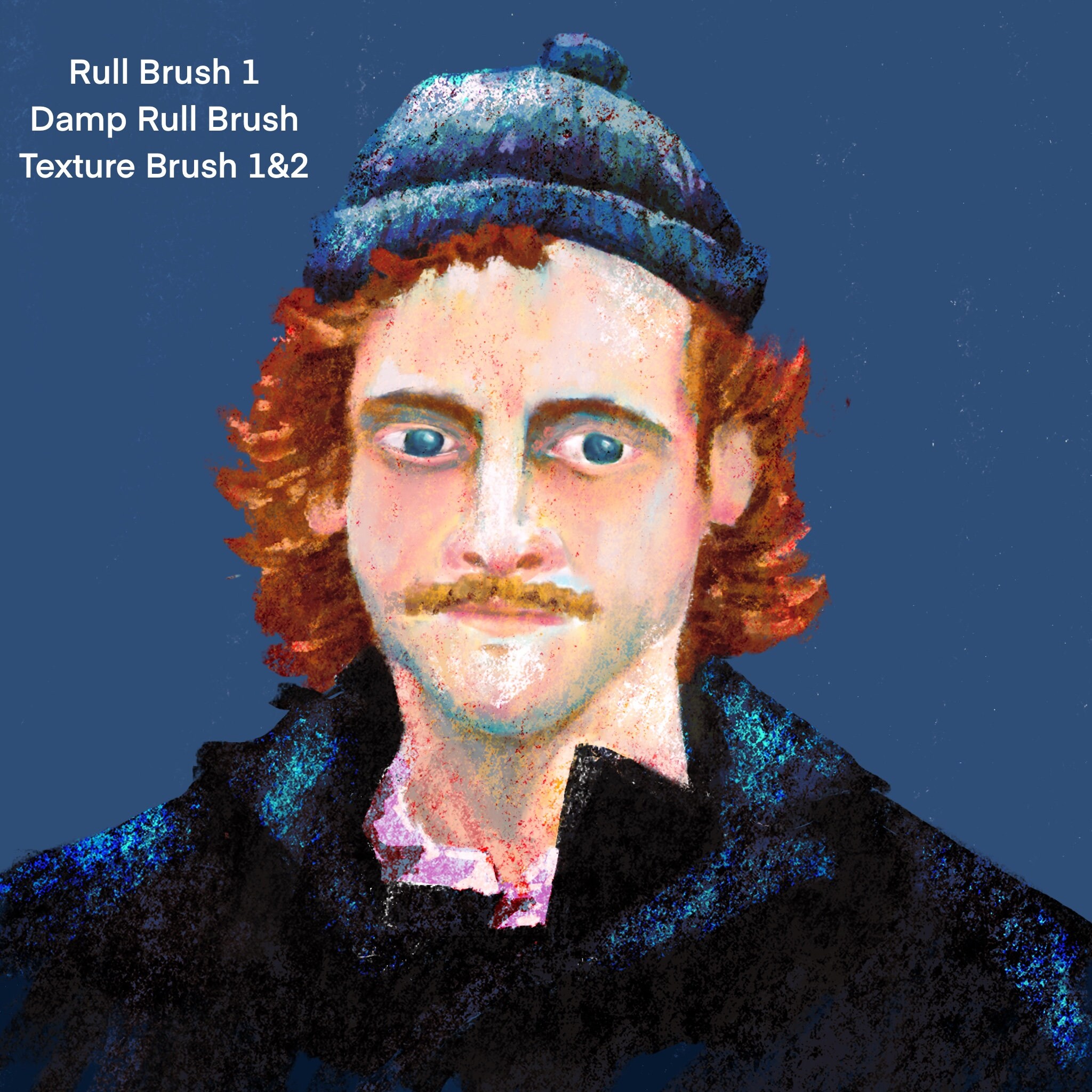 Procreate Texture Brush Set Painterly Rull Texture Brush Pack for ...