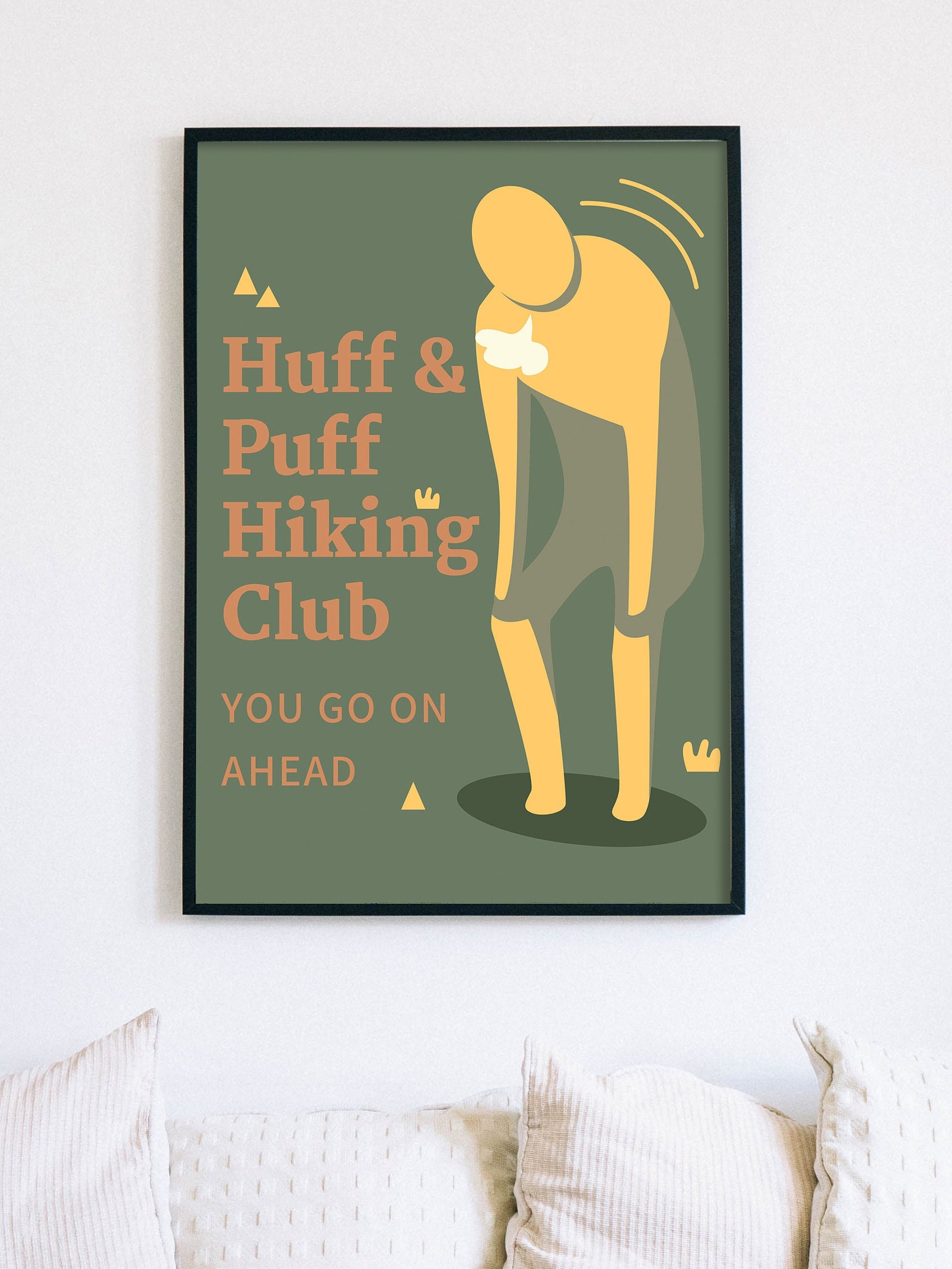 Funny Hiking Poster for Nature Lover, Neutral Coloured Minimalist Wall ...